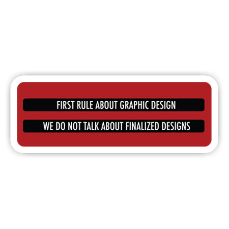 Graphic design rule sticker – MADD